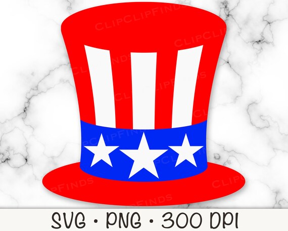 Uncle Sam Top Hat Vector