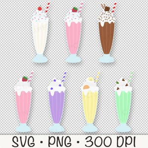 Milkshake SVG, Milkshake PNG, Milkshake Clip Art, Banana Milkshake ...