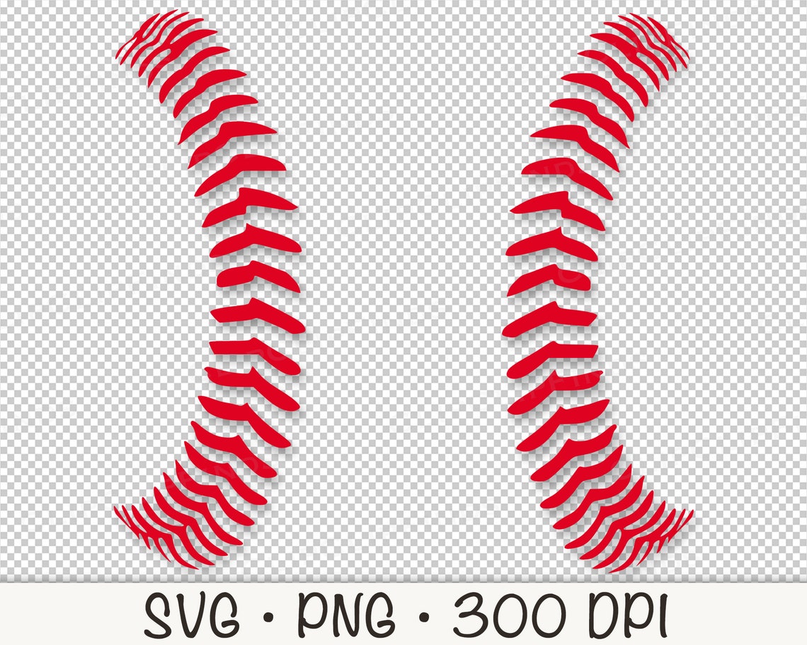 Baseball Stitching SVG Baseball Stitches PNG Transparent - Etsy