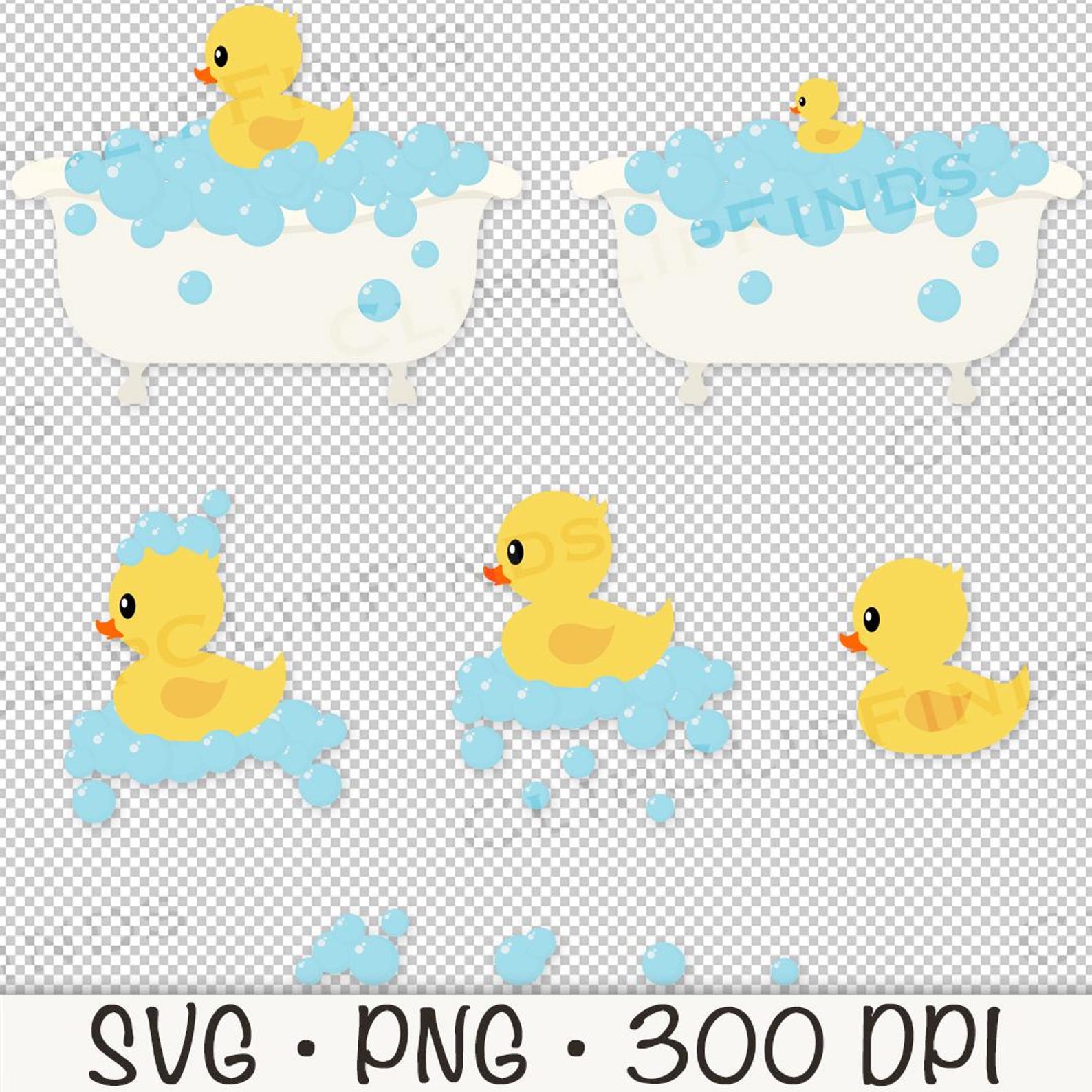 Rubber Ducky SVG, Rubber Duck in a Tub, Bubble Bath, Baby Duck PNG ...