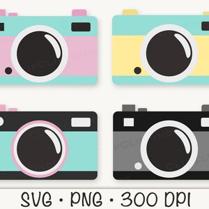 Camera SVG, Cute Camera Clipart, Camera PNG, Minimalist Camera Icon ...