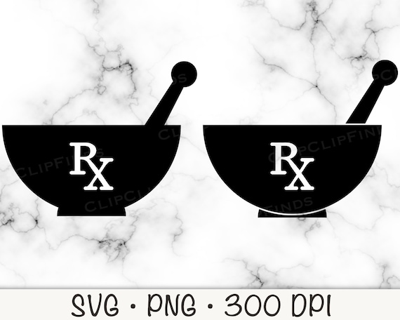 Pestle Rx Mortar Pestle Pharmacy RX Machine Embroidery Design,