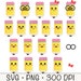 Kawaii Pencil SVG, Cute Pencil PNG, Cute Face Pencil Clipart, School ...