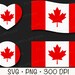 Canadian Flag SVG, Canadian Flag Circle, Canadian Flag Heart, Vector ...