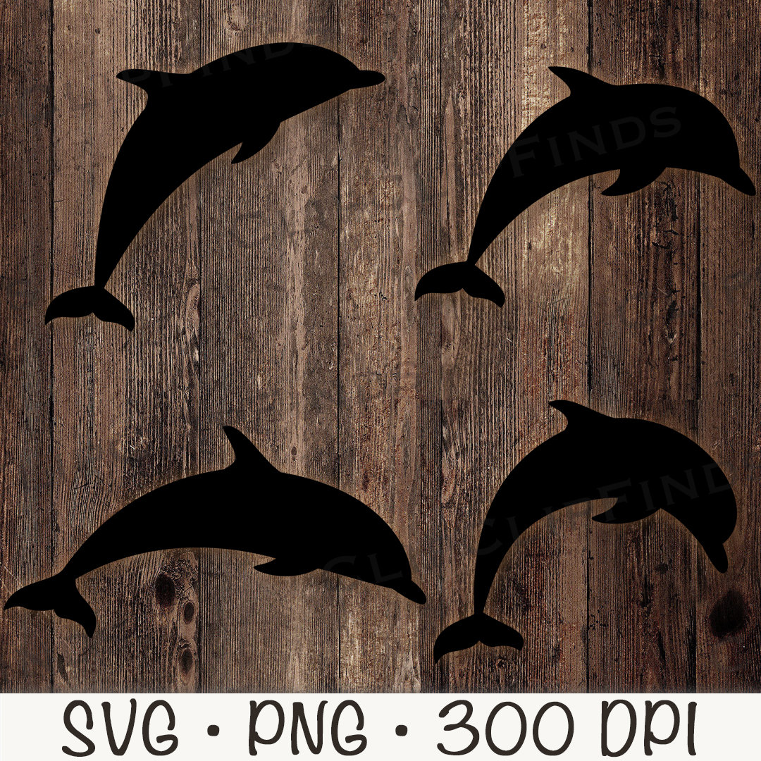 Delfine SVG, Delfine PNG, Delfine Silhouette, springende Delfine ...