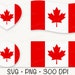 Canadian Flag SVG, Canadian Flag Circle, Canadian Flag Heart, Vector ...