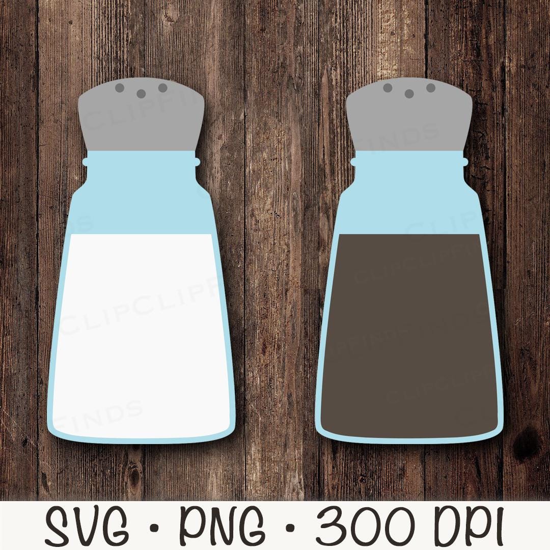 Salt and Pepper Clipart, Salt and Pepper PNG, Salt and Pepper SVG, Salt ...