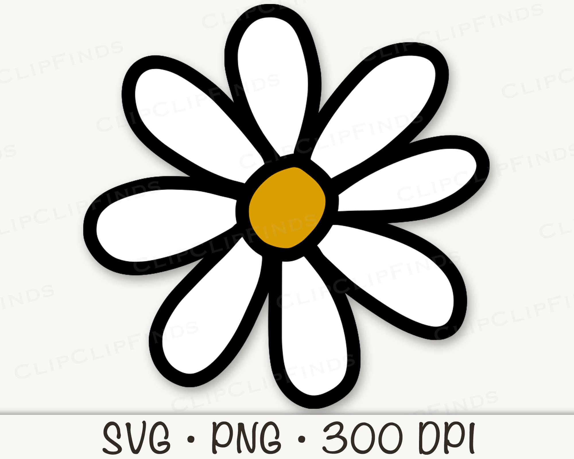 Daisy Flower Retro Groovy Daisy Svg Daisy Png Vector Cut Etsy Ireland