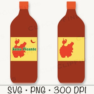 Hot Sauce SVG, Hot Sauce PNG, Hot Sauce Clip Art, Mexican Hot Sauce ...