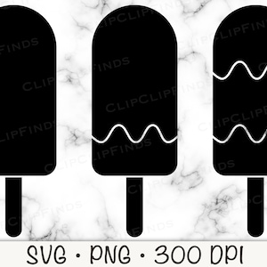 Popsicle SVG Vector Cut File and PNG Transparent Background Clip Art ...