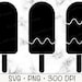 Popsicle SVG Vector Cut File and PNG Transparent Background Clip Art ...