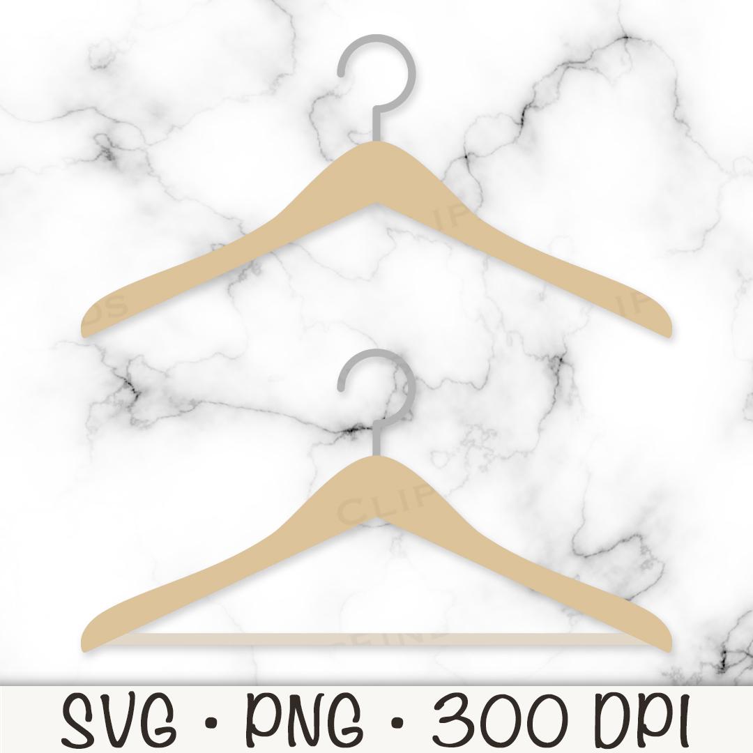 Hangers SVG, Hangers PNG, Hangers Clipart, Wooden Hangers, Clothes ...