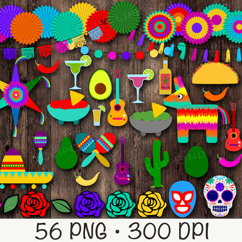 Fiesta Clip Art - Etsy