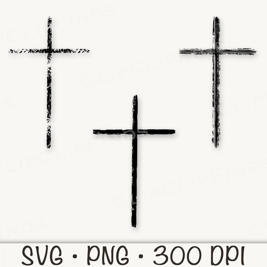 Grunge Cross SVG: Rustic Christian Easter Design (digital Download) - Etsy