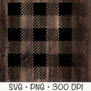 Buffalo Plaid Check Seamless Pattern SVG Vector File and PNG ...