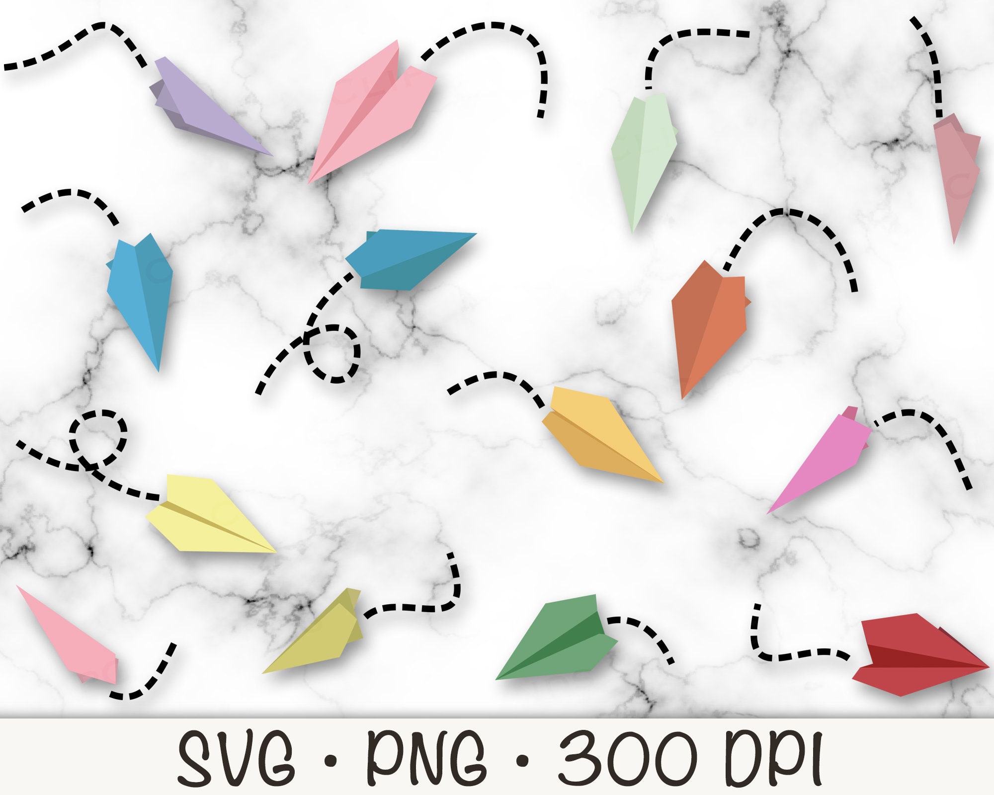 Paper Plane SVG Paper Plane Clipart Flying Planes With - Etsy