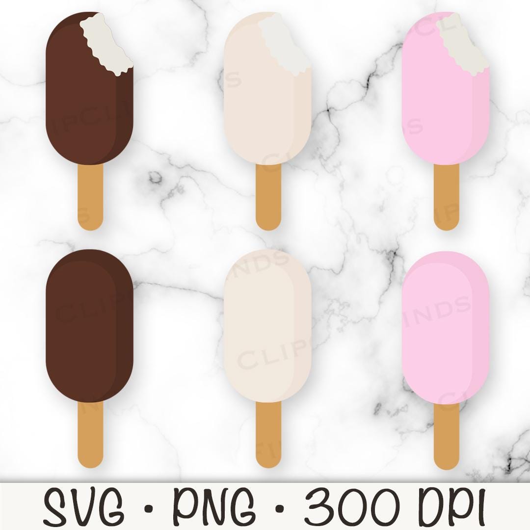 Ice Cream Bar Clipart, Ice Cream Bar PNG, Ice Cream Bar SVG, Chocolate ...