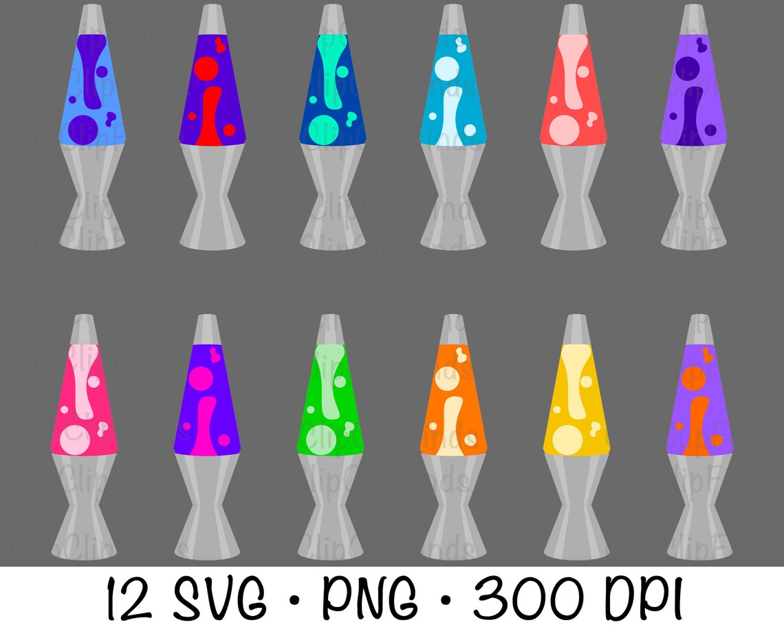 Lava Lamp SVG PNG Clip Art Instant Digital Download - Etsy