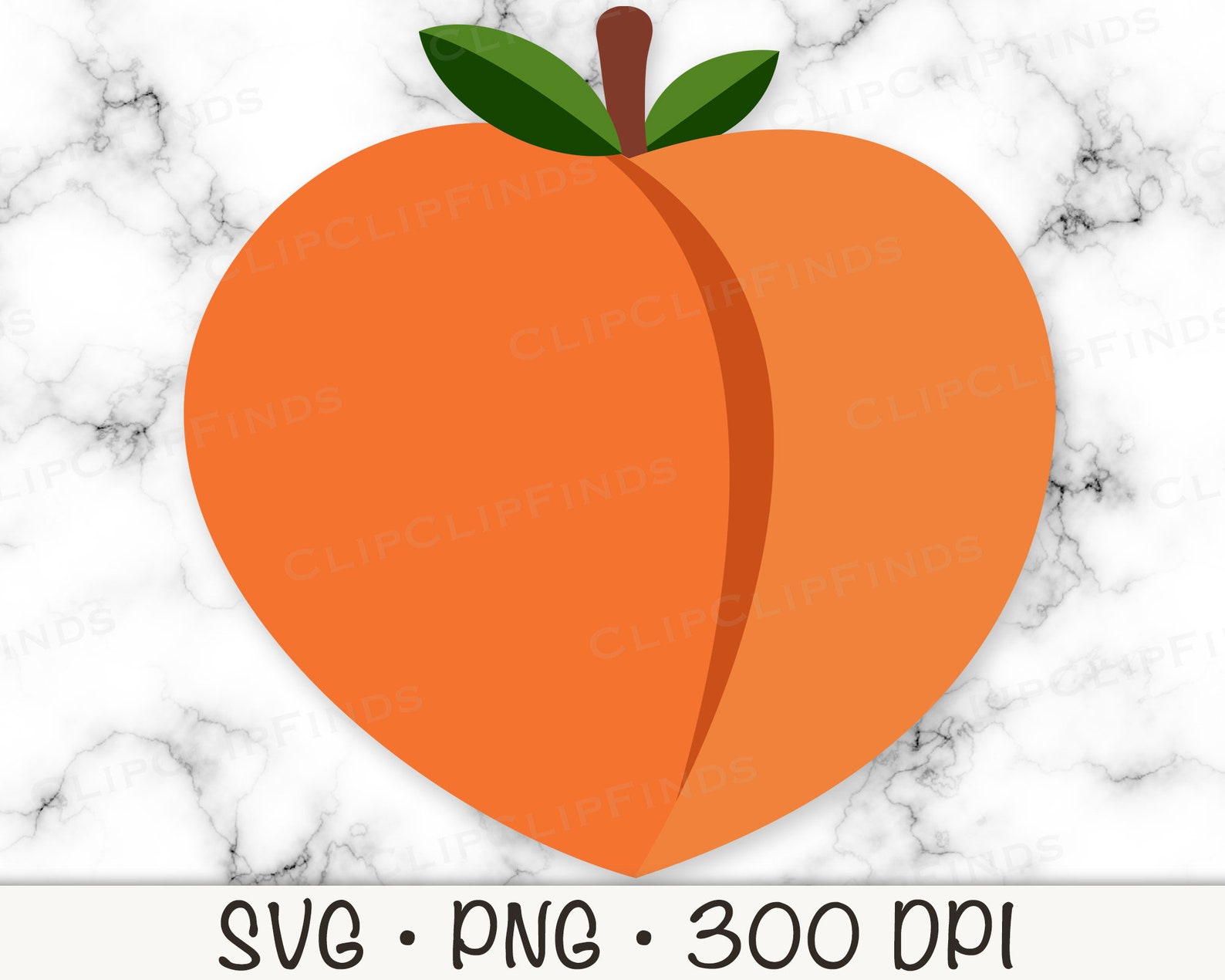 Peach SVG Vector Cut File Peach PNG Peach Clipart - Etsy