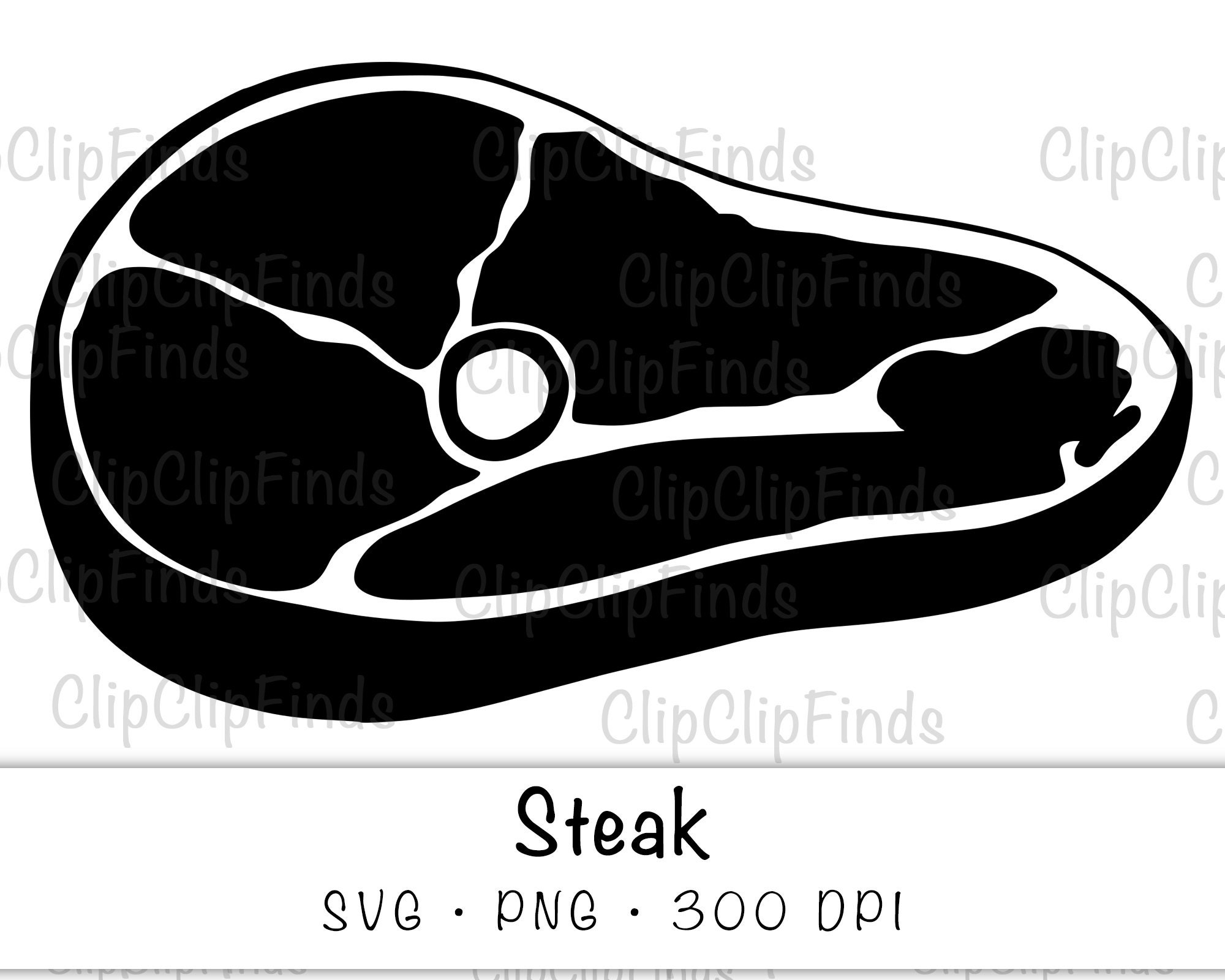 Steak Meat SVG Vector Cut File and PNG Transparent Background | Etsy