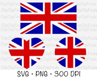British Flag Heart Svg - Etsy