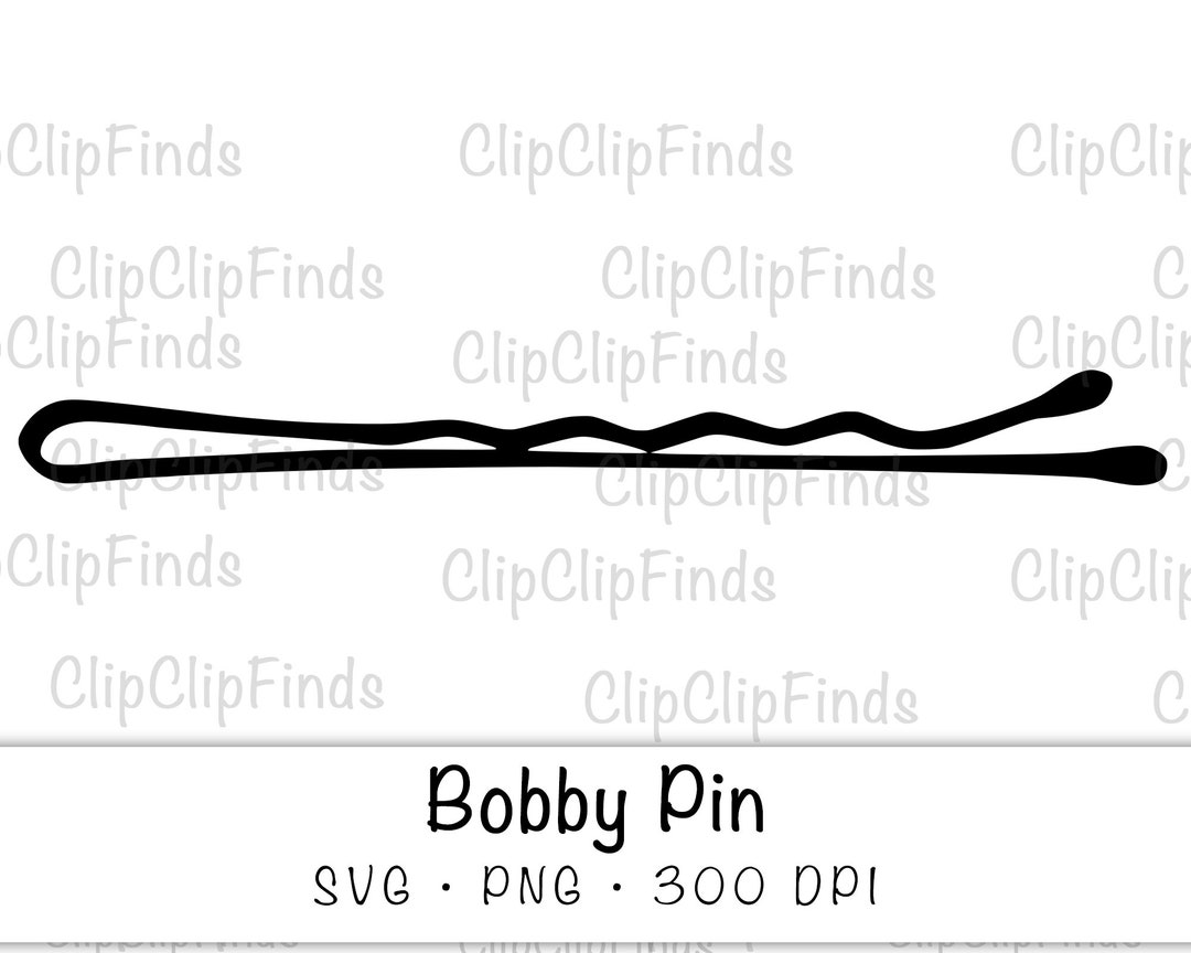 Bobby Pin SVG, Salon, Hair Style, Vector Cut File, PNG Transparent ...