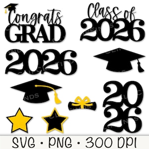 2026 Graduation SVG, Graduation Cap, Graduation Certificate Diploma ...
