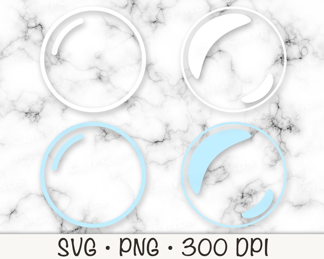 Bubble Outline SVG, Bubbles Clip Art, Bubbles PNG, Instant Digital ...