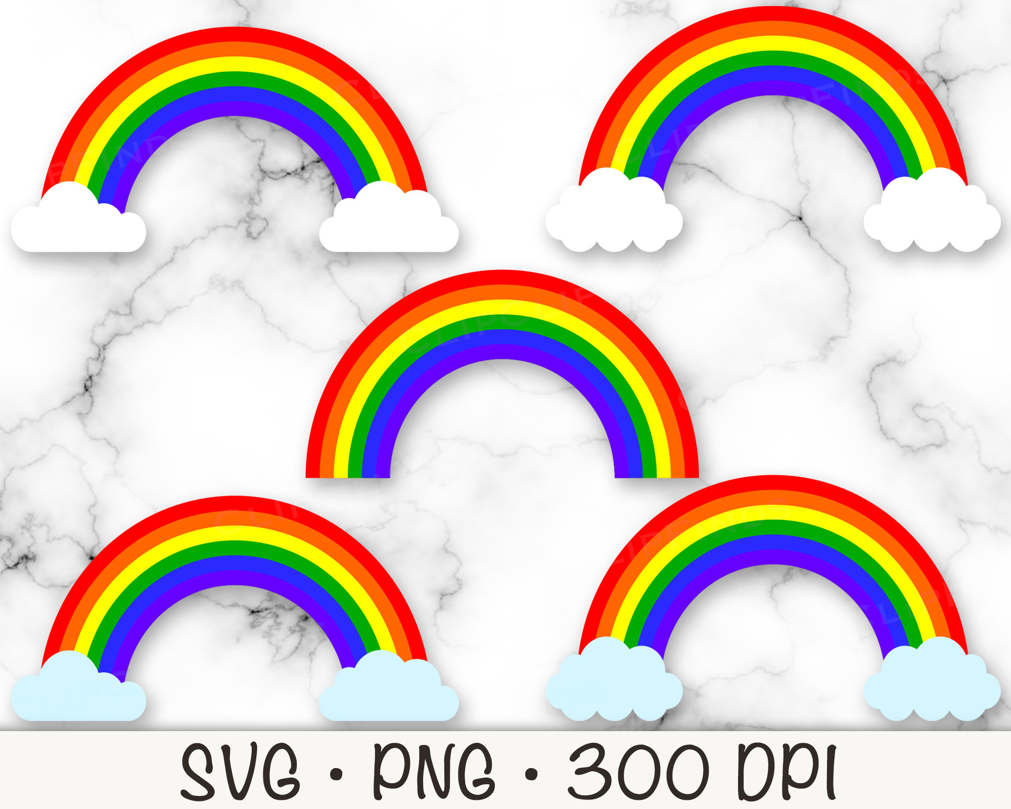 Clipart Cloud Rainbow