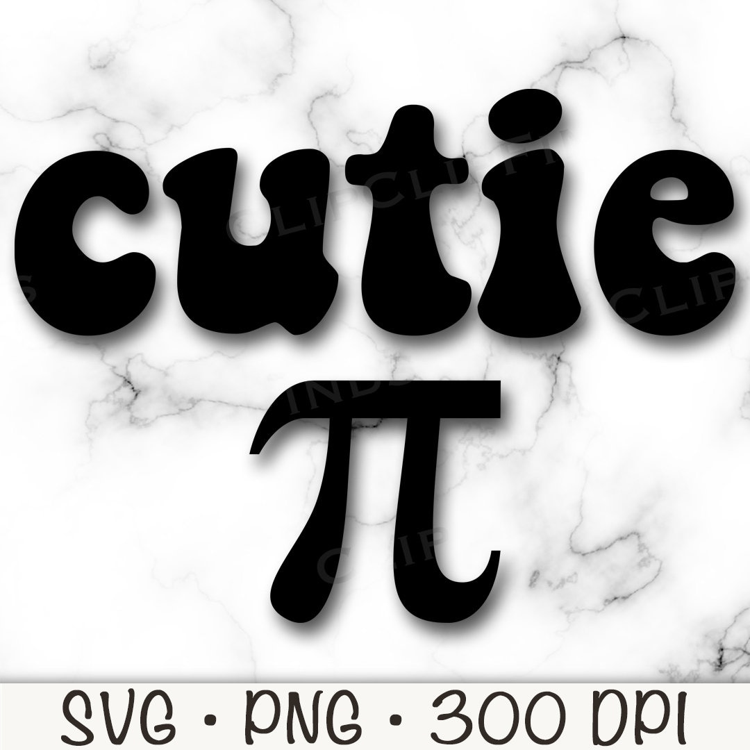Cutie Pie Svg Cutie Pi Png Groovy Hippie Font Digital Download Etsy