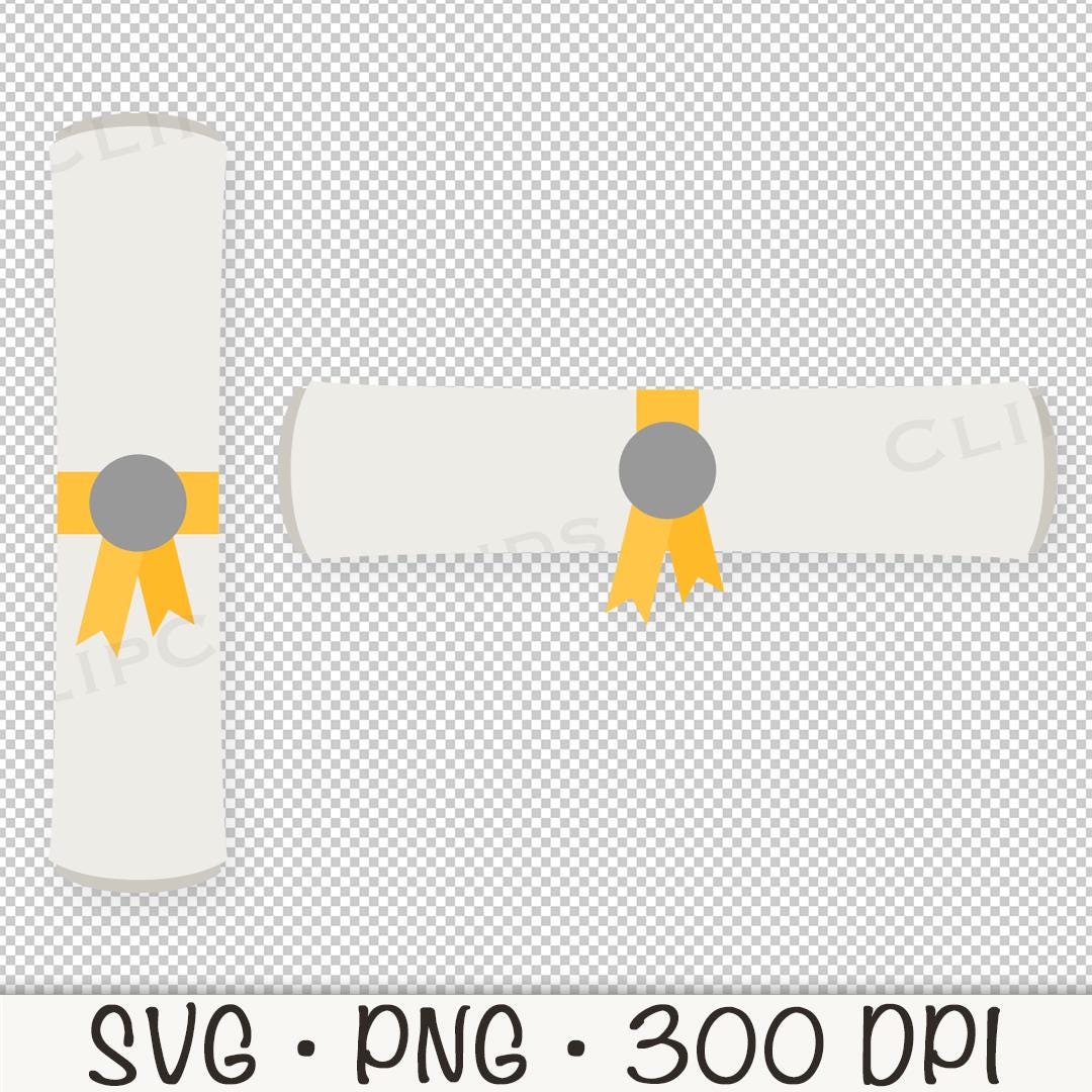 Graduation Certificate SVG, Graduation Diploma PNG, Graduation Clipart ...