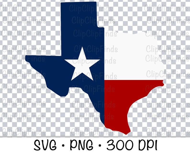 Texas Flag State Texas SVG PNG Instant Digital Download - Etsy
