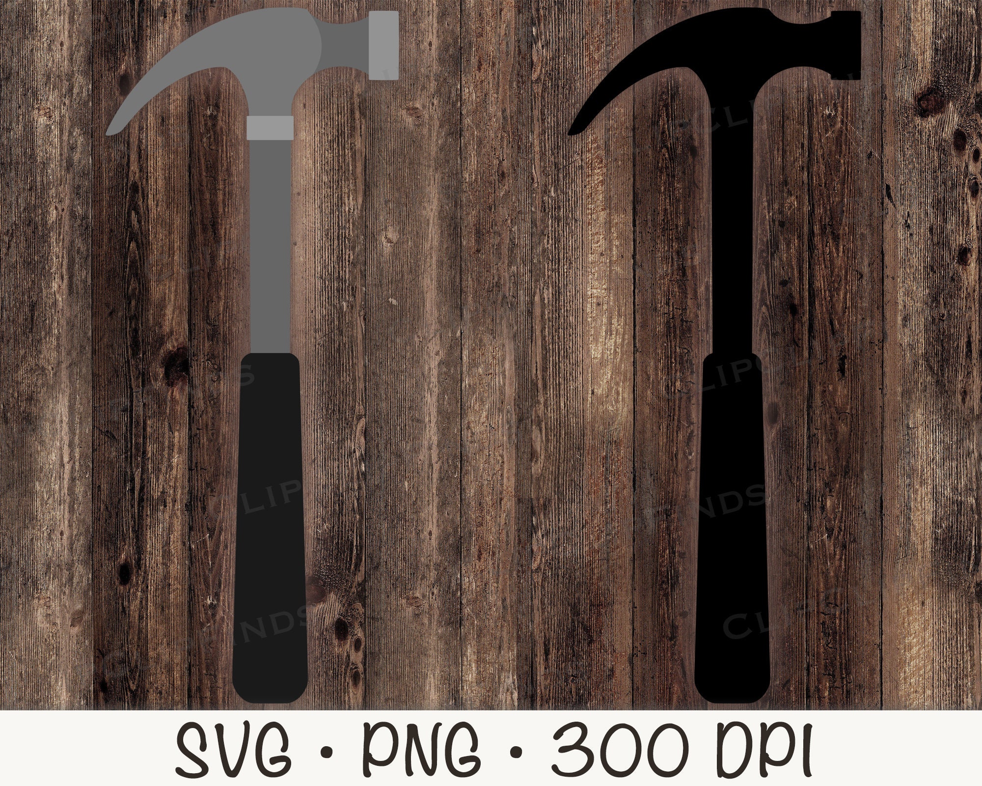 Hammer Tool SVG Vector Cut File and PNG Transparent Background Clip Art ...