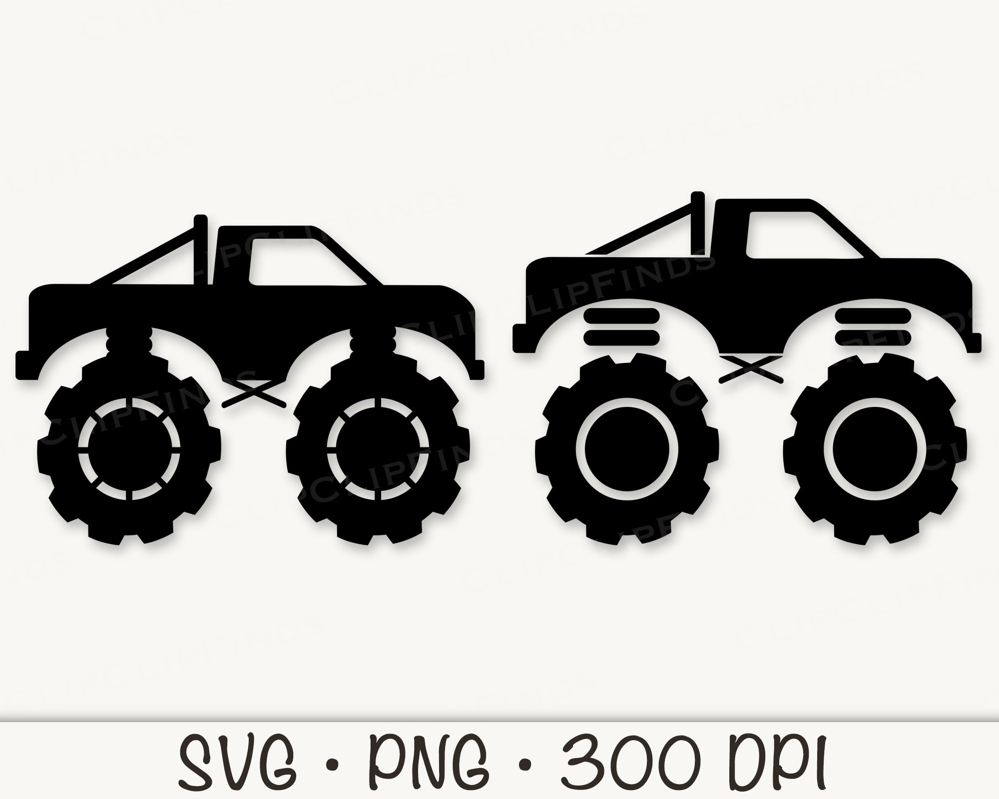 Monster Truck SVG Monster Truck PNG Vector Cut File - Etsy