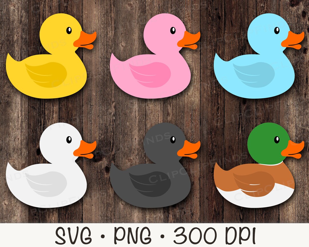 Rubber Duck Ducky, Baby Duck Pack, SVG Vector Cut File and PNG ...