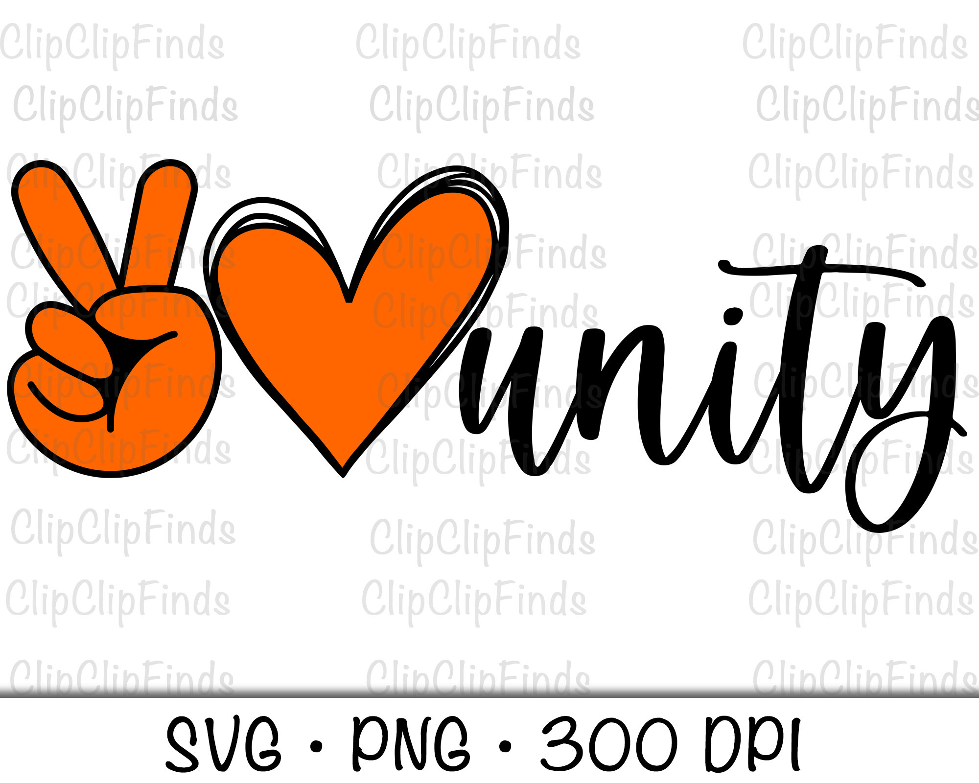 Peace Love Unity SVG: Unity Day Clipart (digital Download) - Etsy