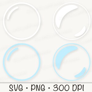 Bubble Outline SVG, Bubbles Clip Art, Bubbles PNG, Instant Digital ...