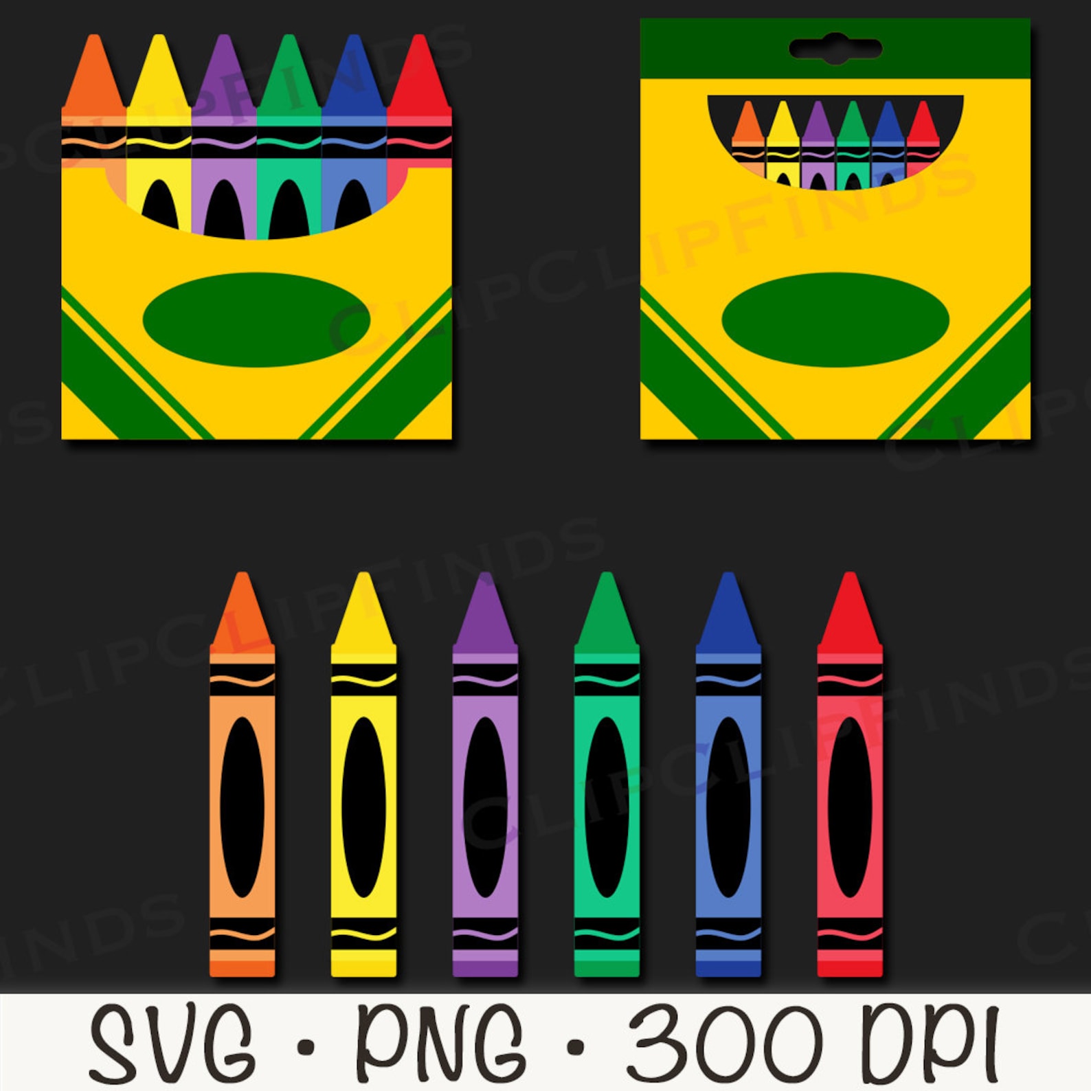 Box of Crayon SVG, Crayon SVG, Crayon PNG, Crayon Clipart, School ...