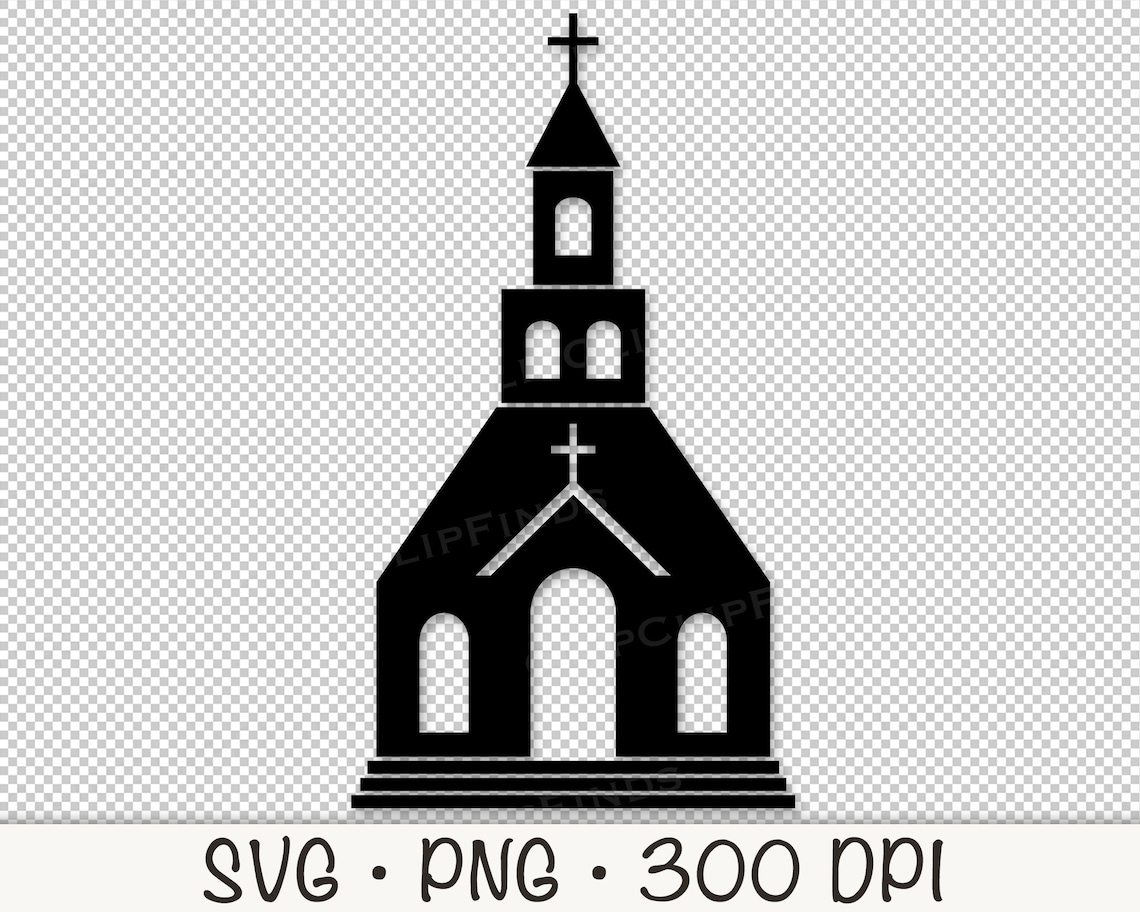Vector de iglesia edificio de la iglesia SVG PNG descarga - Etsy México