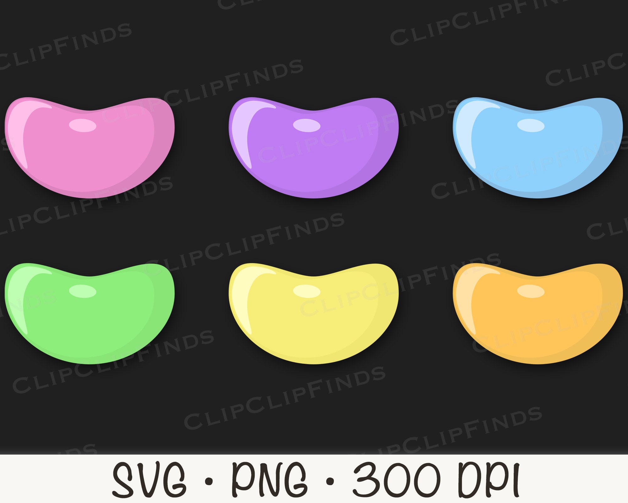 Jelly Beans SVG Jelly Beans PNG Clipart Easter Jelly Beans - Etsy Australia