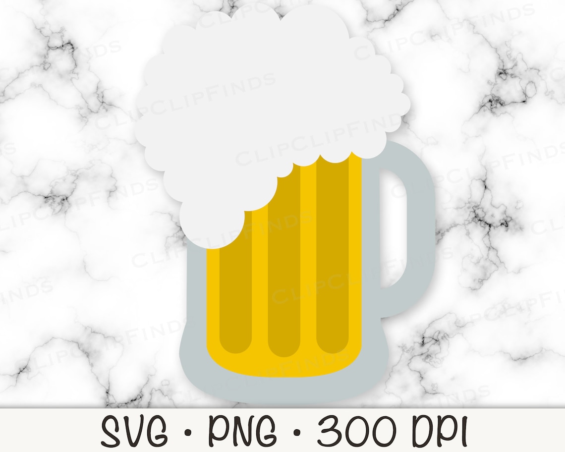 Beer Mug SVG Beer Vector Cut File and PNG Transparent - Etsy Canada