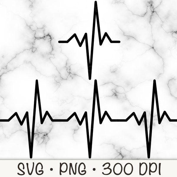 Heart Beat Svg - Etsy