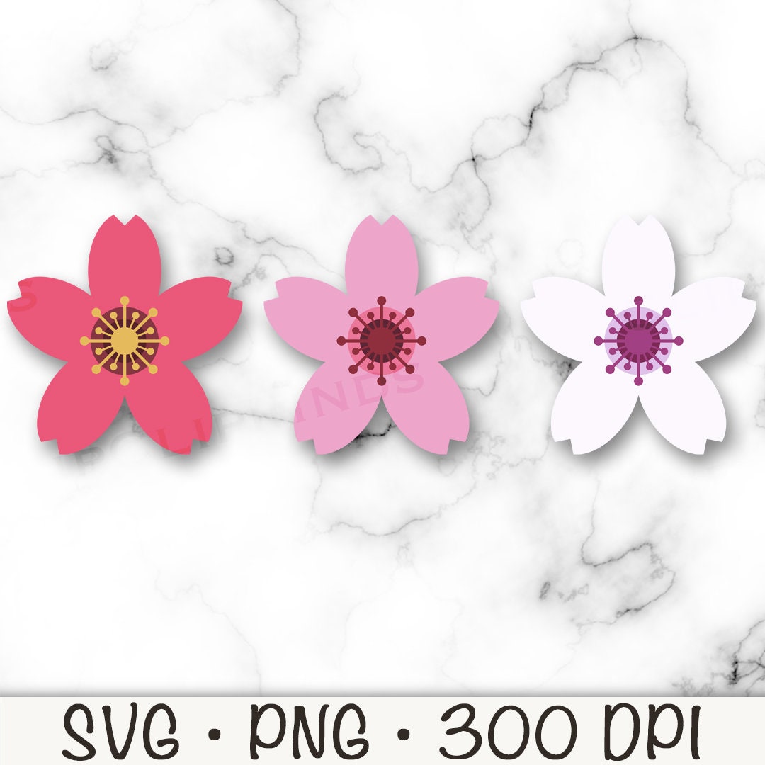 Cherry Blossom Bundle, Cherry Blossom SVG, Cherry Blossom PNG, Cherry ...