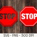 Stop Sign SVG, Road Sign PNG, Stop Sign Vector Download Files - Etsy