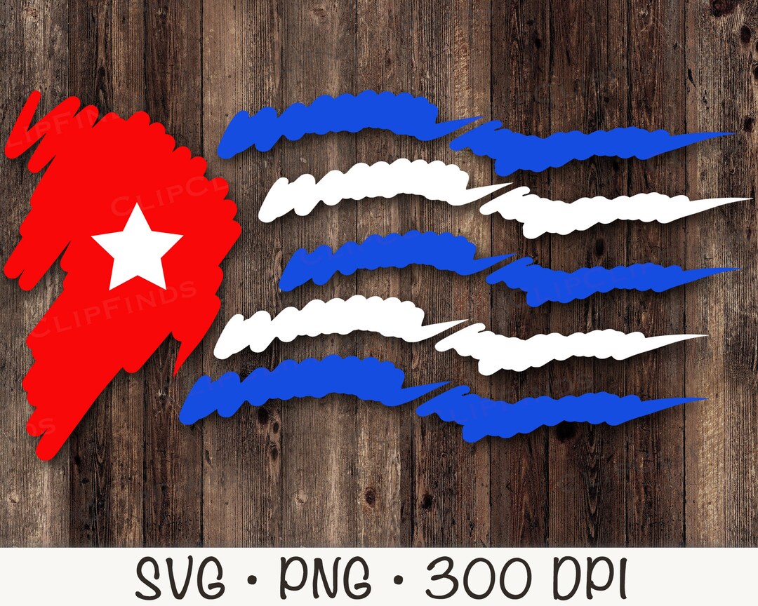 Cuban Flag Illustration Drawing, Patria Y Vida SVG Vector Cut and PNG ...