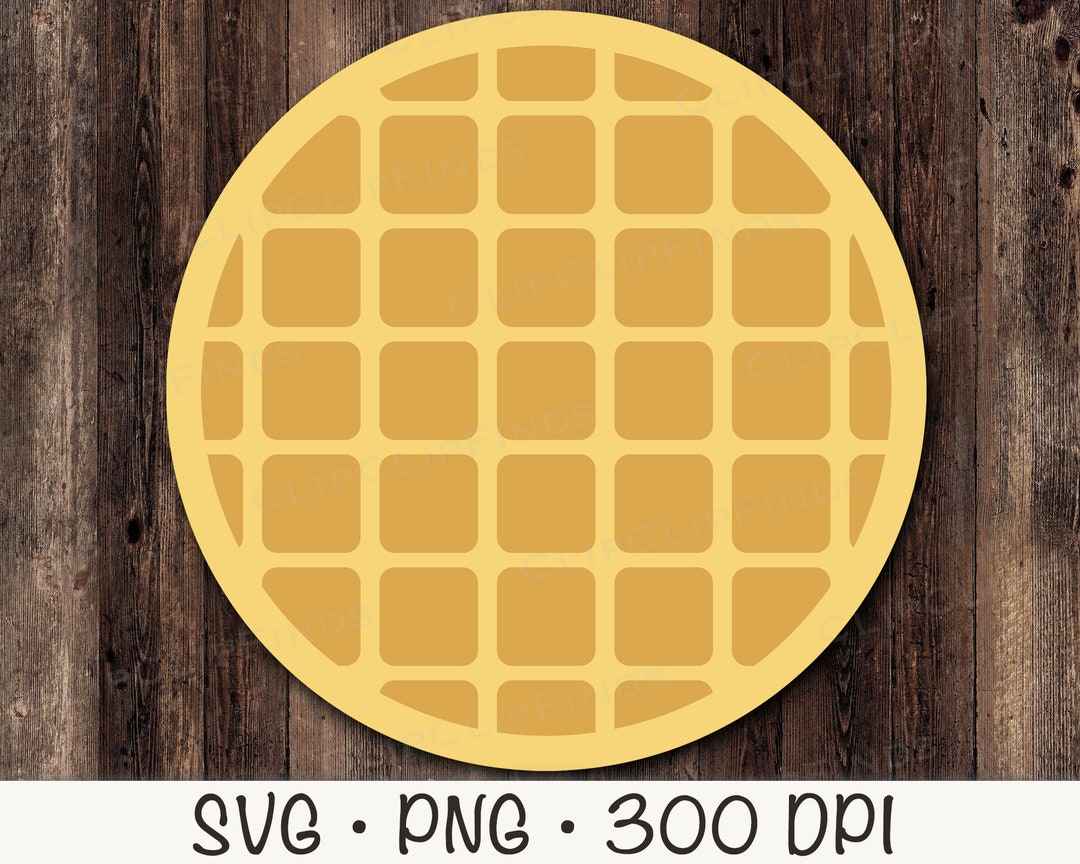 Waffle SVG, Round Waffle, Simple Flat Waffle, PNG, Waffle Clip Art ...