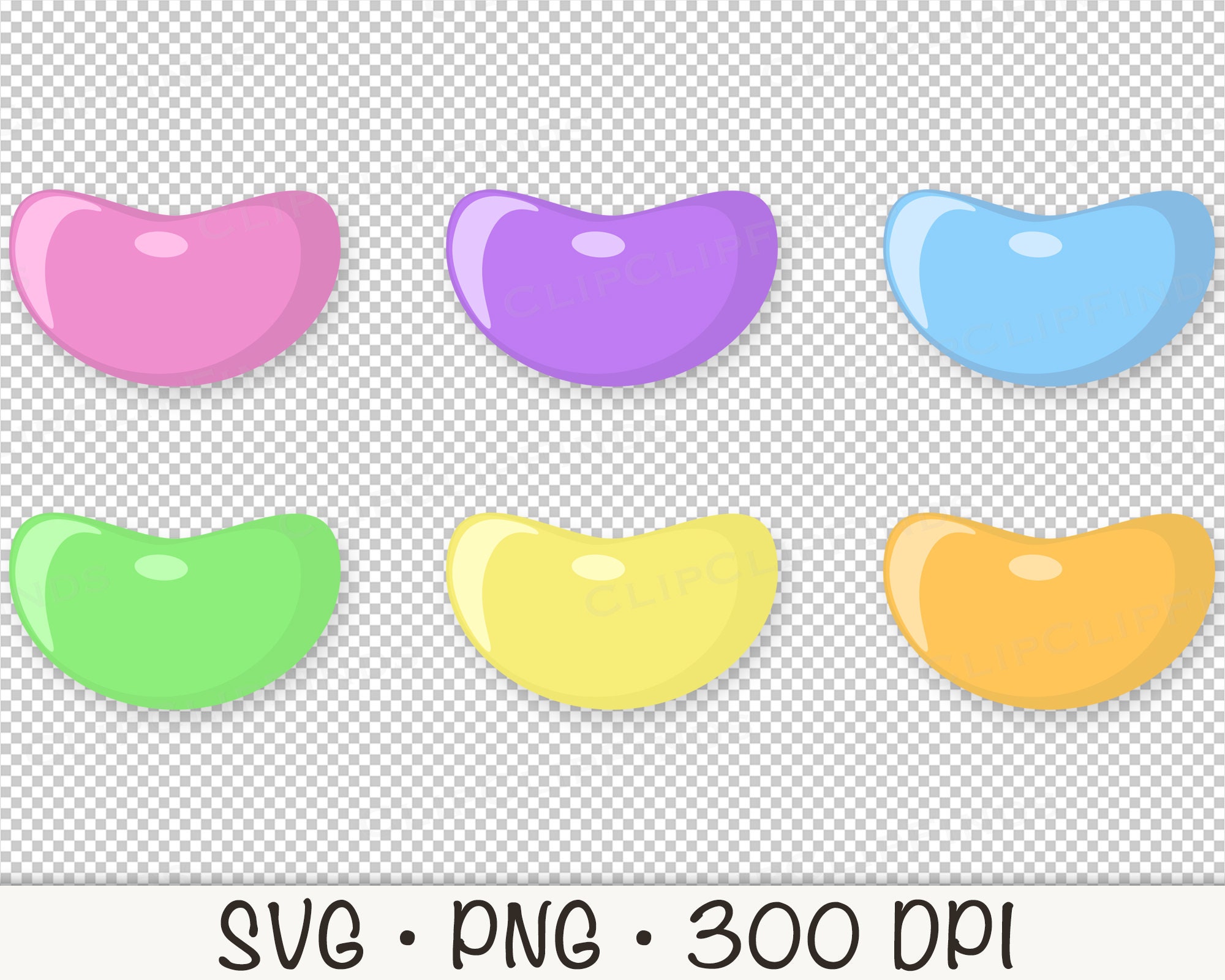 Jelly Beans SVG Jelly Beans PNG Clipart Easter Jelly Beans - Etsy México