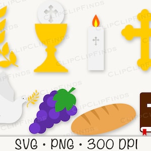 First Communion Bundle, SVG PNG, Instant Digital Download - Etsy