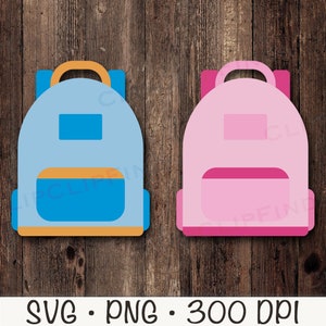Backpack SVG, School Bag PNG, School Bag Clipart, Boy, Girl, School ...