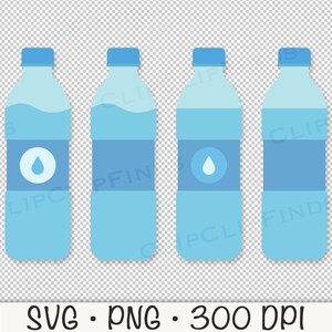 Water Bottle SVG, Water Bottle PNG, Water Bottle Clipart, Digital ...